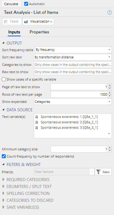 Text Analysis Automatic Categorization Of Lists Of Items Technical Documentation